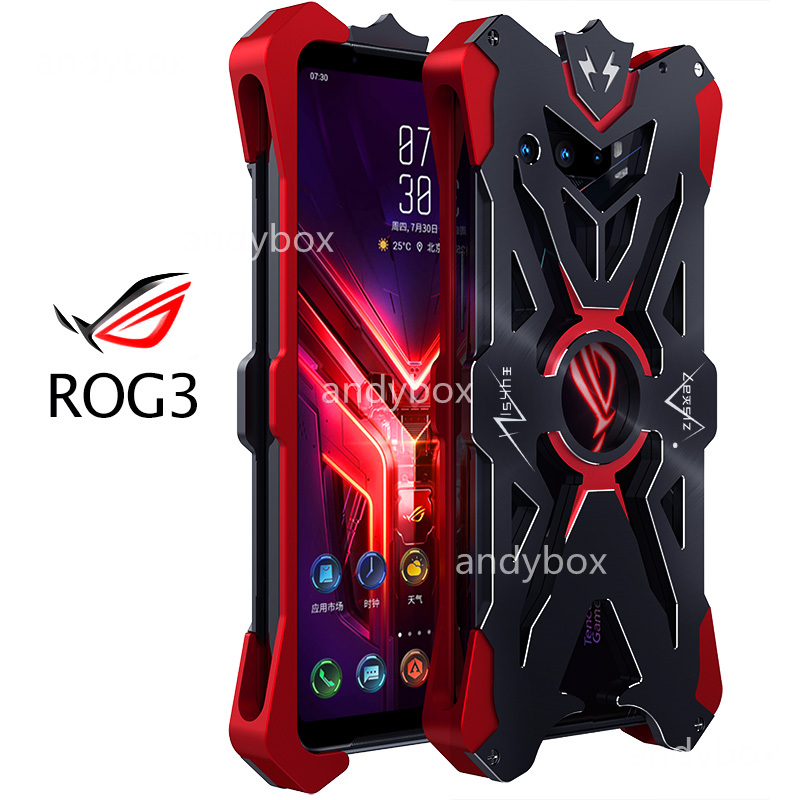 ( Free Gift ) เคสโทรศัพท์มือถือแบบอลูมิเนียมอัลลอยด์สําหรับ Asus Rog Phone 5 / 3 / 2 Rog5 / 3 ...