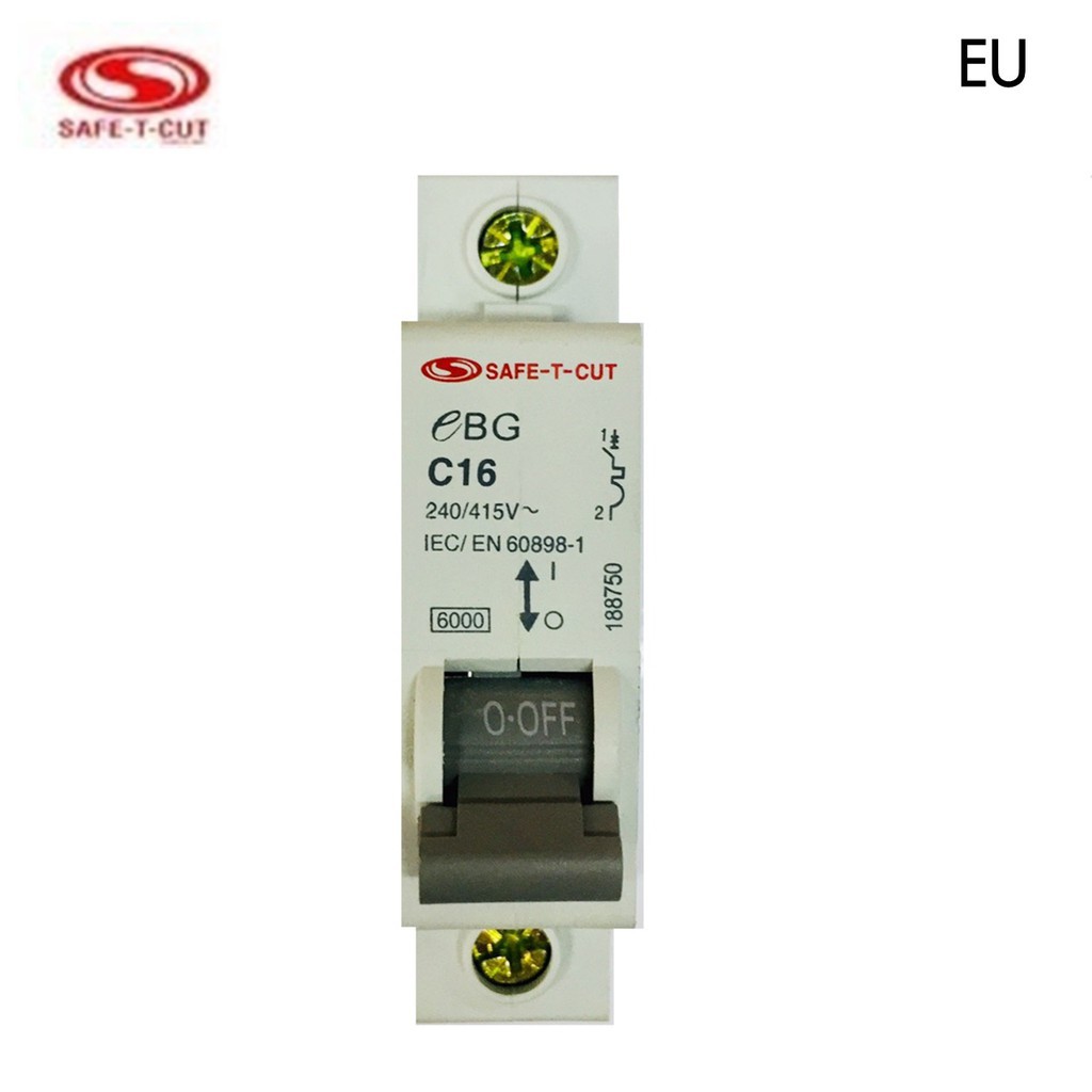 ลูกเบรกเกอร์เซฟทีคัท Safetcut ลูกเซอร์กิต STC 1P 10A, 16A, 20A, 32A 2 ...
