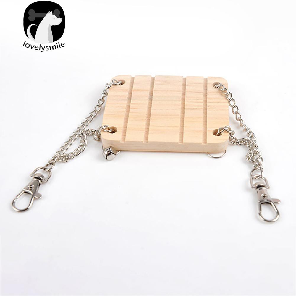 ☺♥ไม้แขวนสวิง Hamster Hamster กระรอก Parrot Pet Chain กับ Bell Toy ...