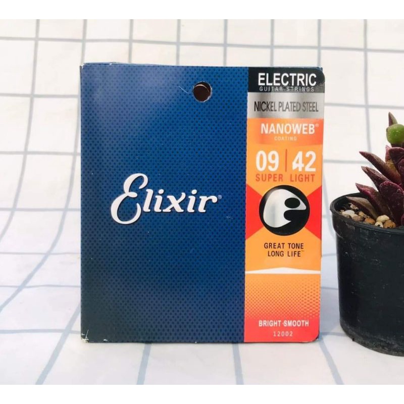 สายกีต้าร์ไฟฟ้ากันสนิม Elixir เบอร์9 | Shopee Thailand