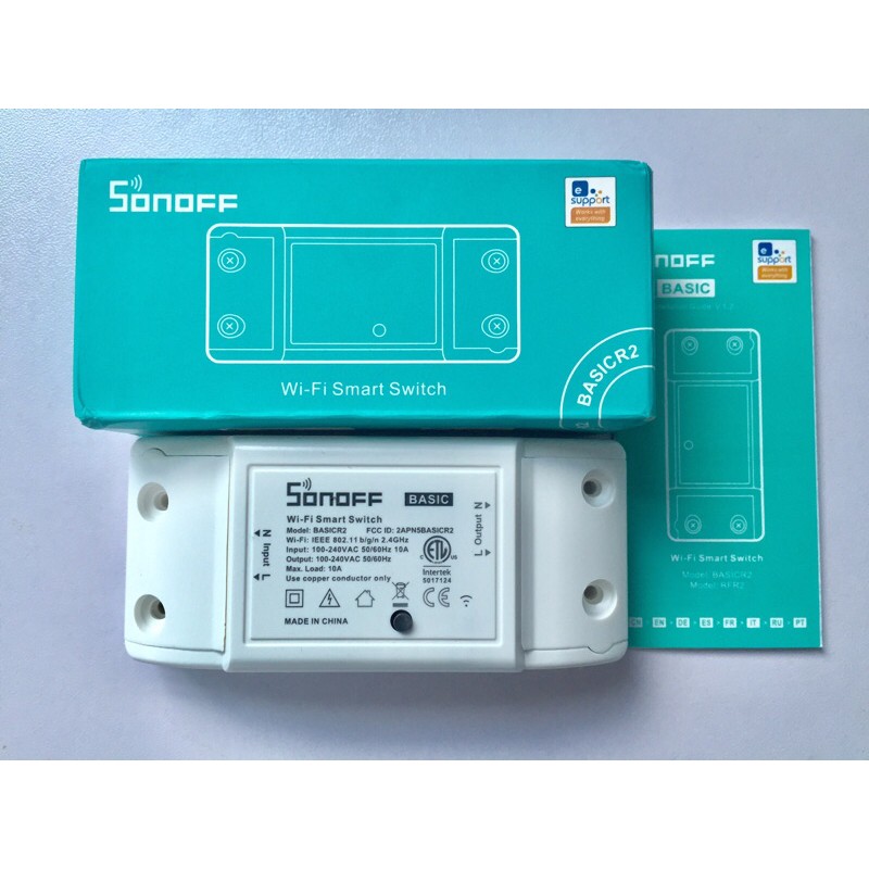 SONOFF BASICR2 WiFi Smart Switch Input 100-240VAC 50/60Hz 10A Output 100-240VAC 50/60Hz 10A ...