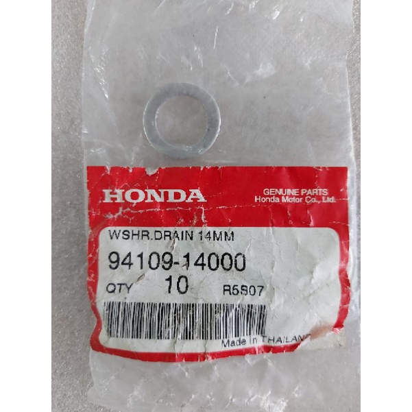 แหวนรองน็อตถ่ายน้ำมันเครื่องแท้hondaรู14mm | Shopee Thailand