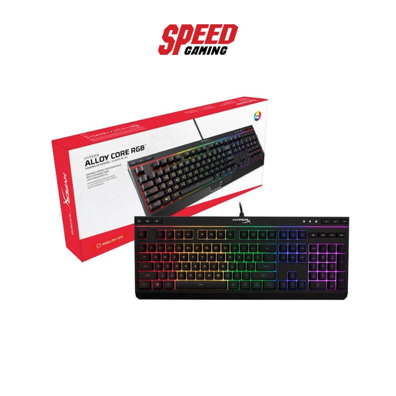 [เก็บโค้ดลดเพิ่ม 100.-] HYPERX GAMING KEYBOARD ALLOY CORE RGB (US) 2Y (HX-KB5ME2-US) คีย์บอร์ด ...