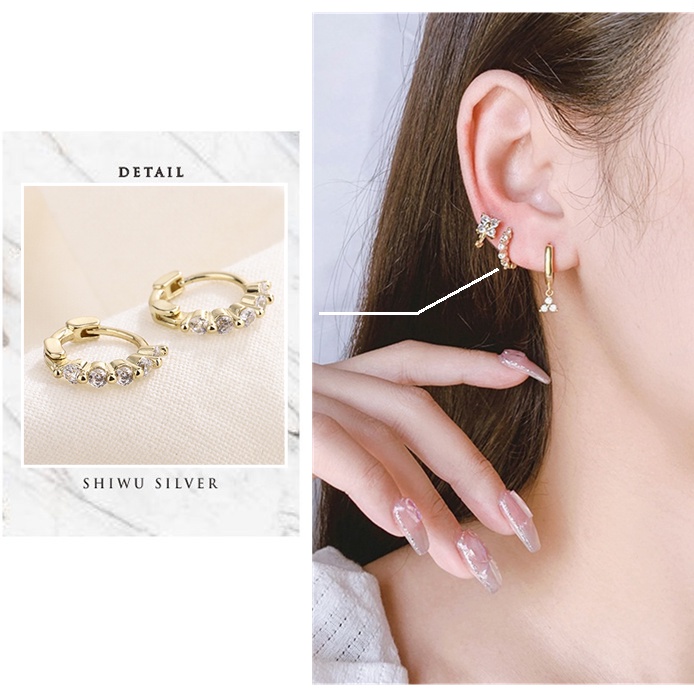 Jojo COCO INS เกาหลี คริสตัล เพทาย ห่วง ต่างหู ผู้หญิง แฟชั่น เครื่องประดับ ของขวัญ | Shopee ...