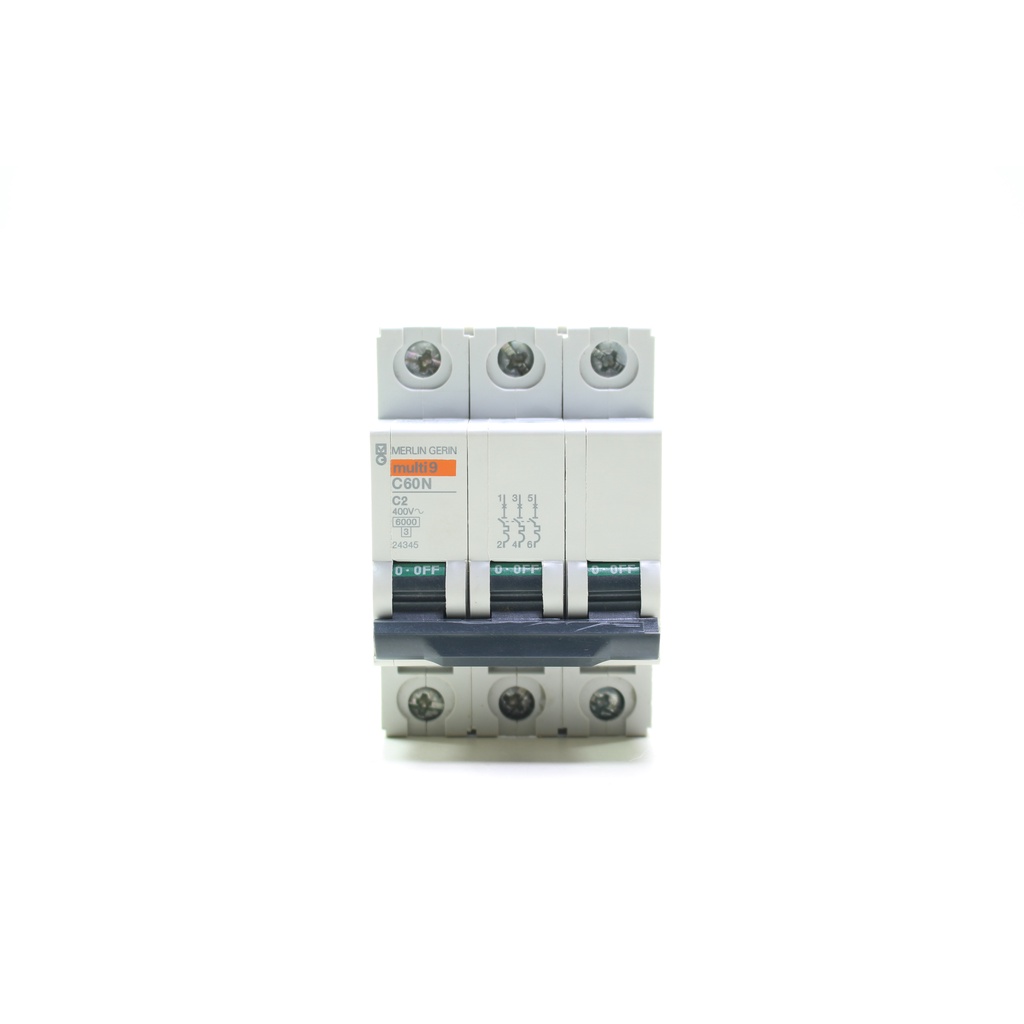 24345 C60N C2 MERLIN GERIN Schneider Miniature Circuit Breaker MCB C60H ...