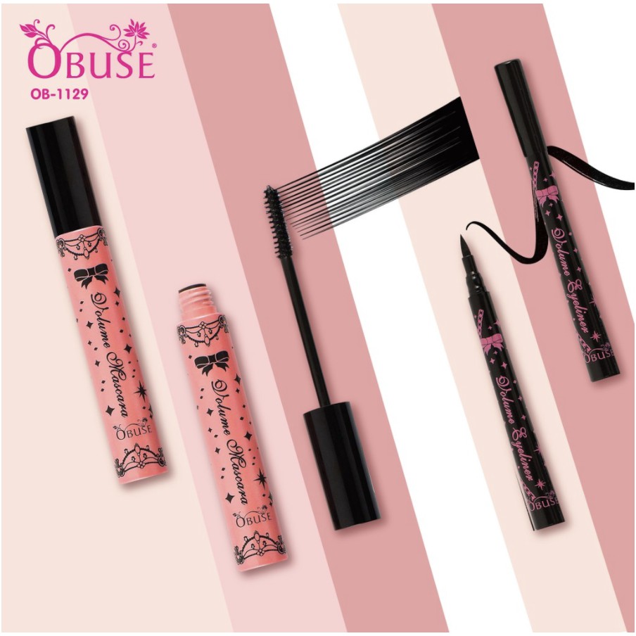 Obuse Mascara & Eyeliner Volum Smooth OB-1129 มาสคาร่า+อายไลน์เนอร์*ของ ...