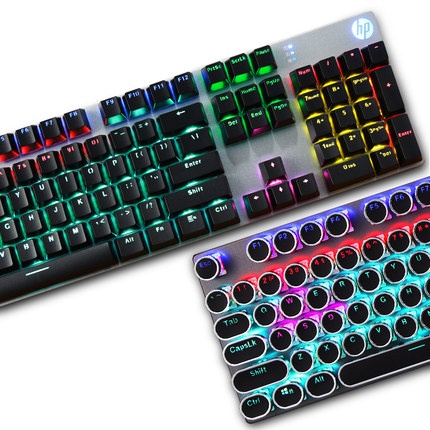 HP GK400Y Mechanical keyboard 104 keys/BLUE SWITCH | Shopee Thailand