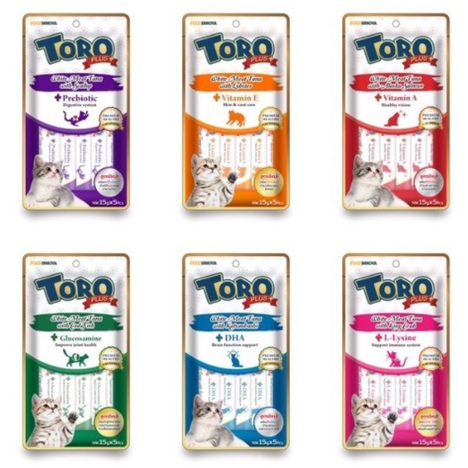 toro plus snack cat โทโร่ พลัส สูตรใหม่ premium ขนมแมวเลีย โทโรโทโร่ ...