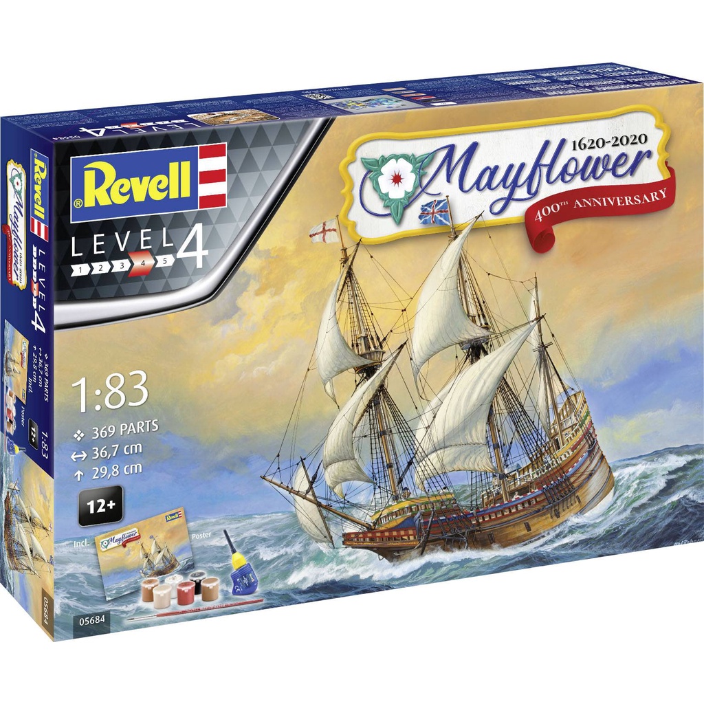 พลาสติก โมเดล ประกอบ REVELL สเกล 1/83 Mayflower 400th Anniversary ...