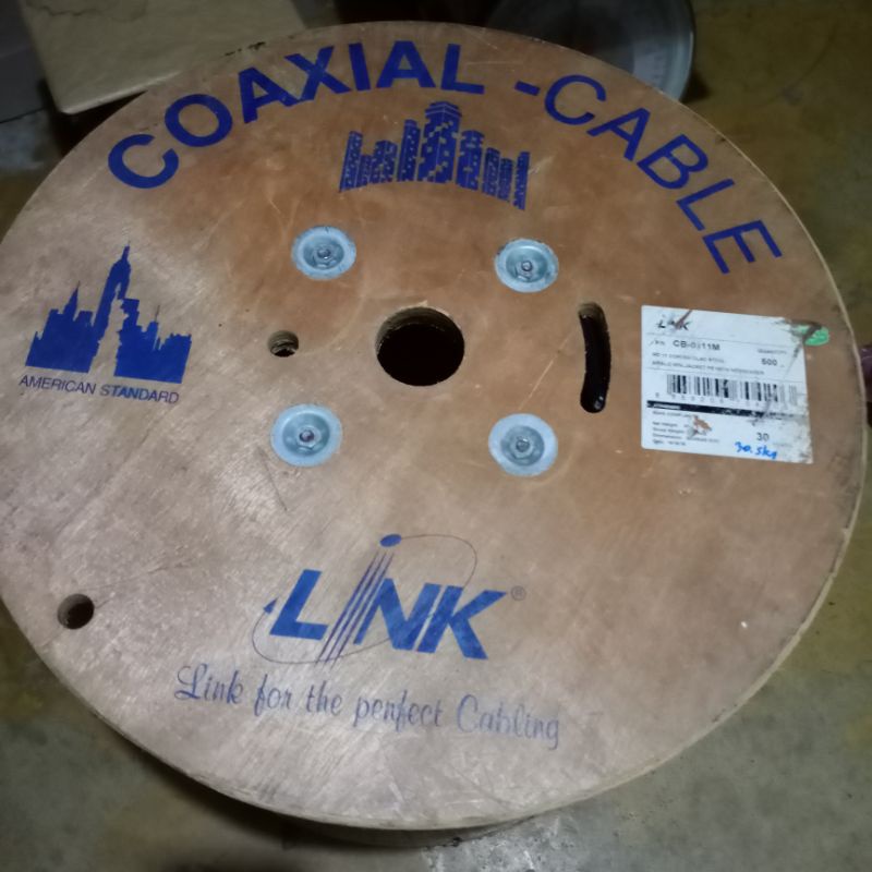สาย RG6 LINK Outdoor สำหรับงาน CCTV รุ่น CB-0109SM+ ชิลล์ 96 ม้วน 500 เมตร มีสลิง | Shopee Thailand