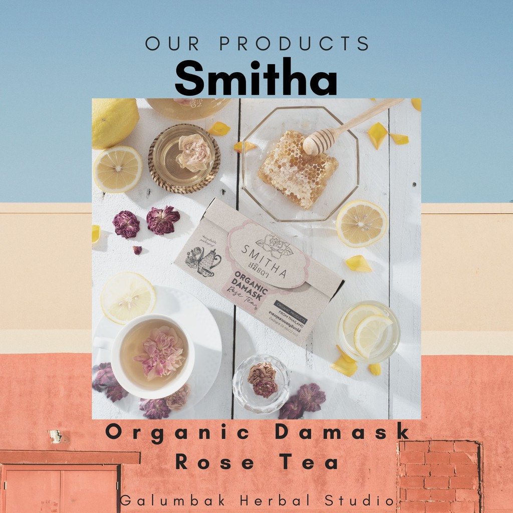 Smitha: Organic Damask Rose Tea (ชากุหลาบมอญ) | Shopee Thailand