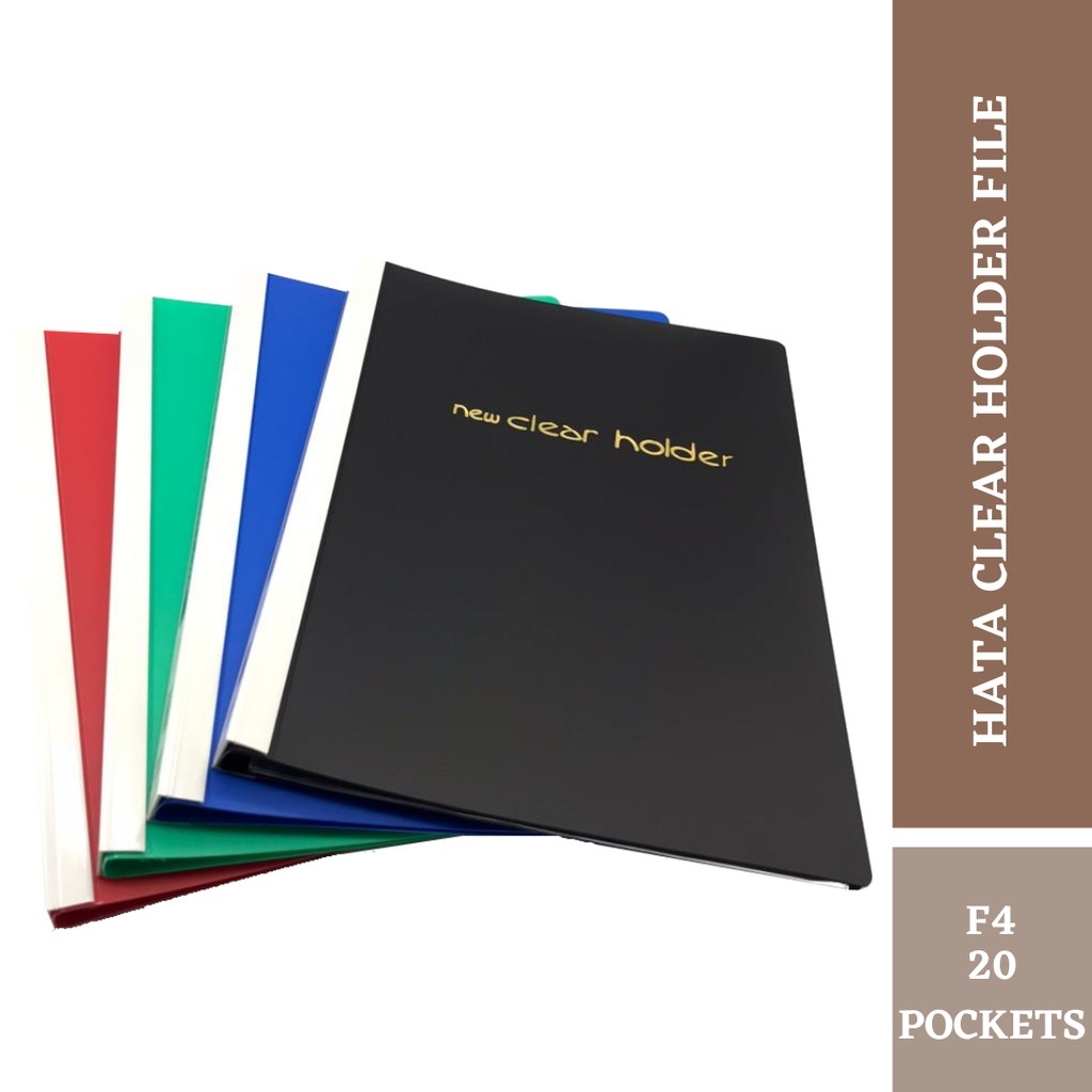 Hata NEW CLEAR HOLDER FILE SAIZ F4 REFILLABLE P359F (20 กระเป๋า ...