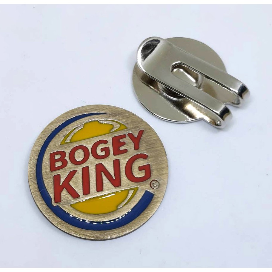 Golf Ball Marker BOGEY KING BIRDY KING Golfaholic Magnetic Hat Clip ...