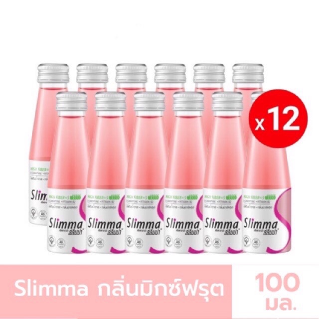 🔥SALE🔥SLIMMA กลิ่น แอปเปิ้ล&ฟรุตตี้ ขนาด12ขวด | Shopee Thailand