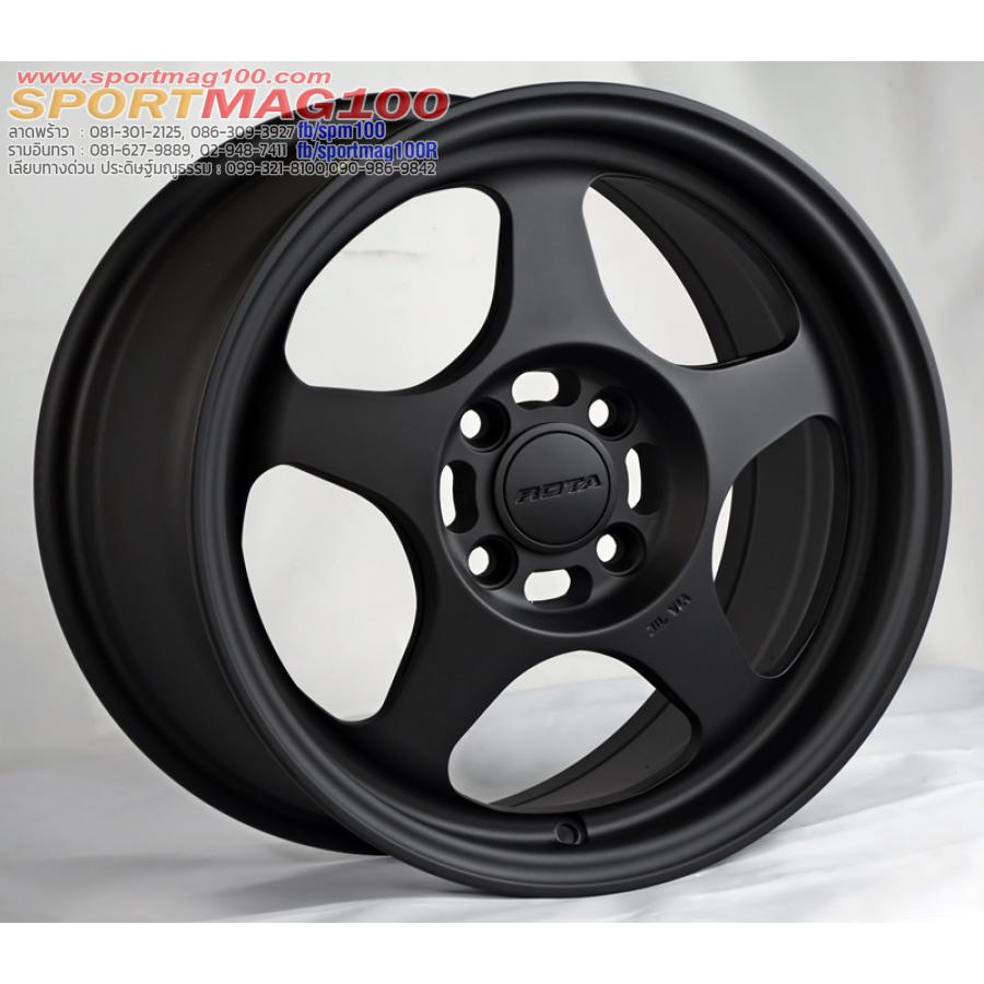 ล้อแม็กซ์ ROTA Spoon สีดำด้าน 7-15นิ้ว 4รู100 ET35 [14663] | Shopee Thailand