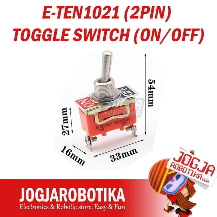 E-TEN1021 2 ขา 2P Toggle Switch SPST สวิตช์เปิด/ปิด 15A 250V | Shopee ...
