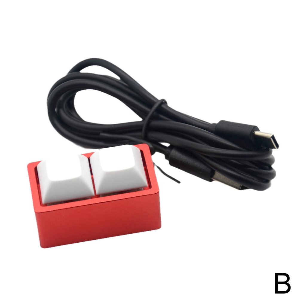 Programming Macro Custom Mini Keyboard 2 Key Gaming Keyboard Bluetooth Compatible Multifunction