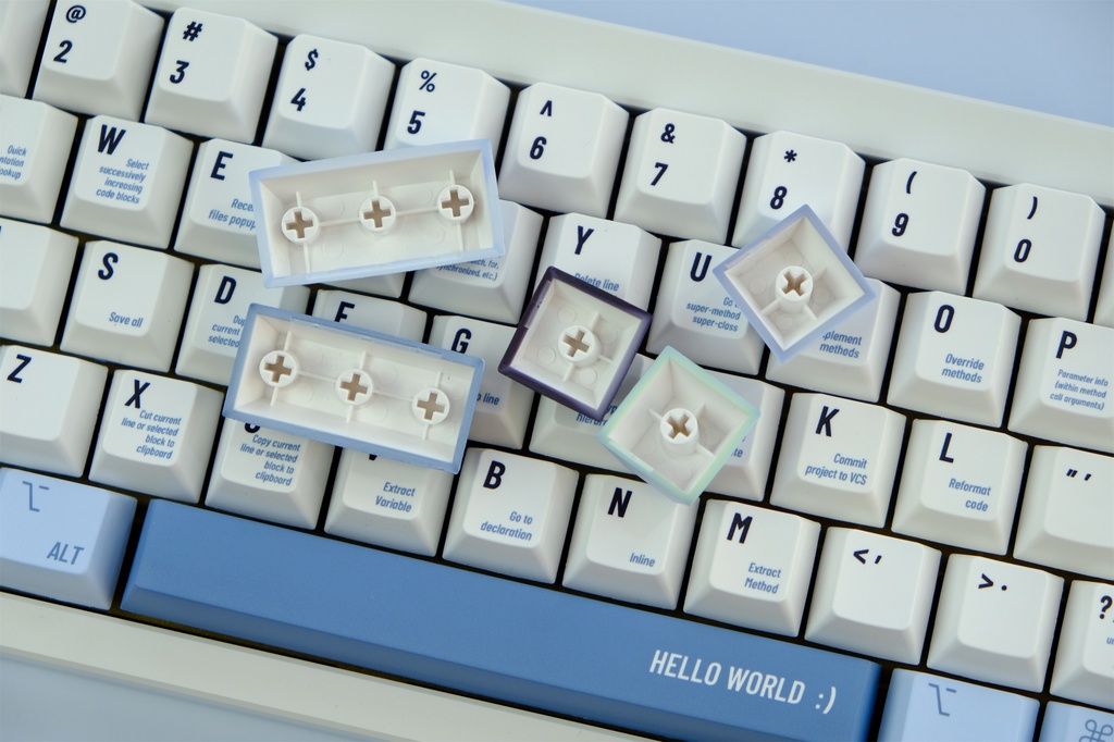 GMK Programmer Keycap, 129 คีย์ PBT Keycaps Cherry Profile DYE-SUB ส่วน ...