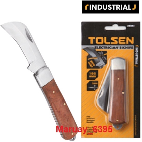 Tolsen 38041 มีดพับปอกสายไฟ มีดช่างไฟฟ้า มีดพับเอนกประสงค์ ใบมีดสแตนเลส ...
