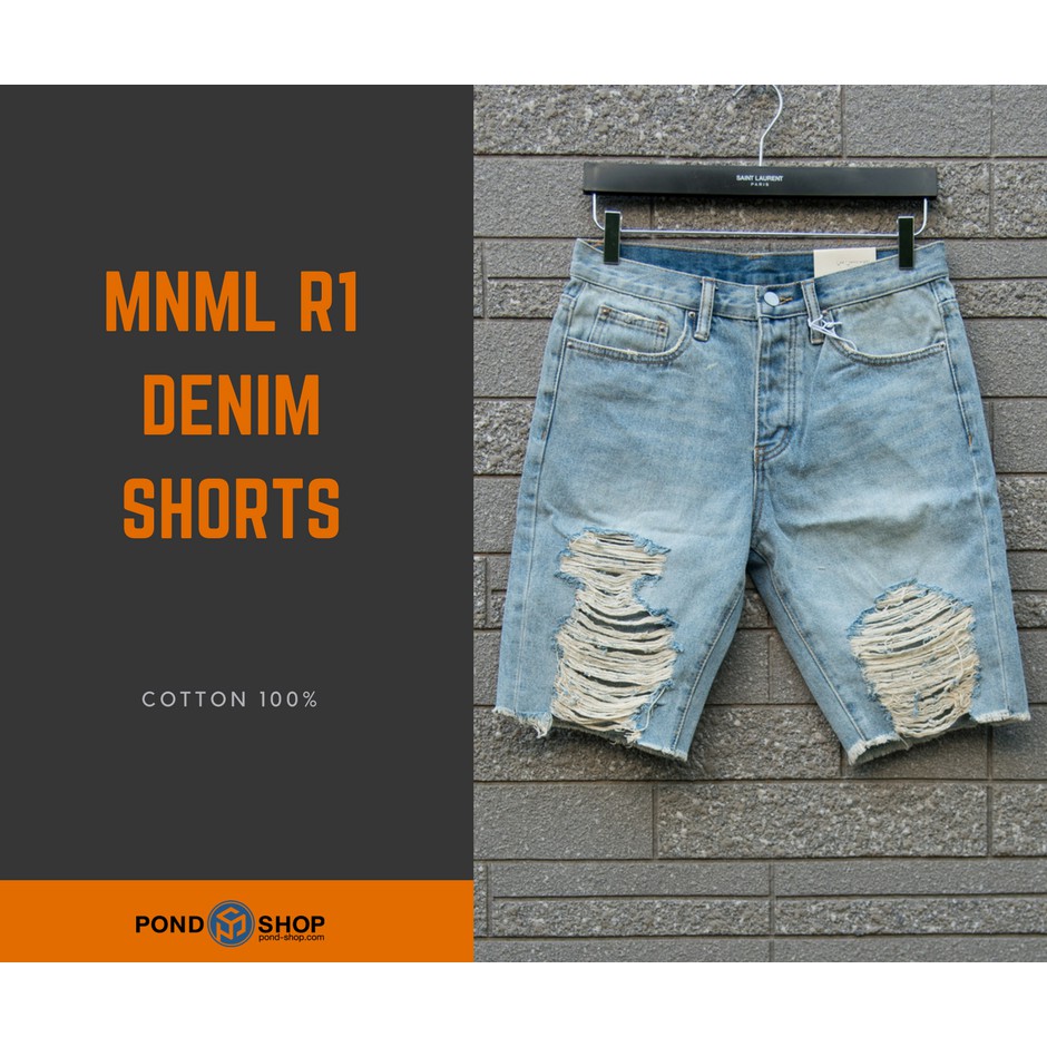 mnml R1 Denim Shorts | Shopee Thailand