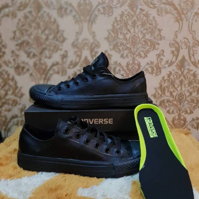 Hitam Converse ALL STAR CHUCK TAYLOR LOW FULL BLACK 38-43 SNEAKERS ...
