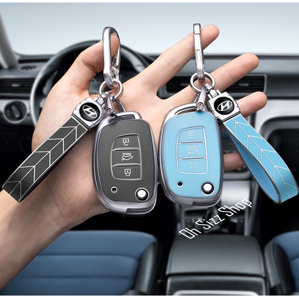 เคสกุญแจรีโมทรถยนต์ Hyundai TPU Key Cover with Colorful PC ฮุนได เฮช ...
