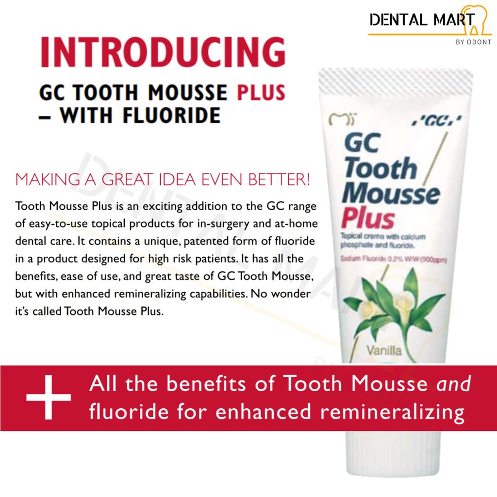 หมดอายุปี 2026+ GC Tooth Mousse Plus Strawberry ( ทูธ มูส พลัส รสสตรอ ...