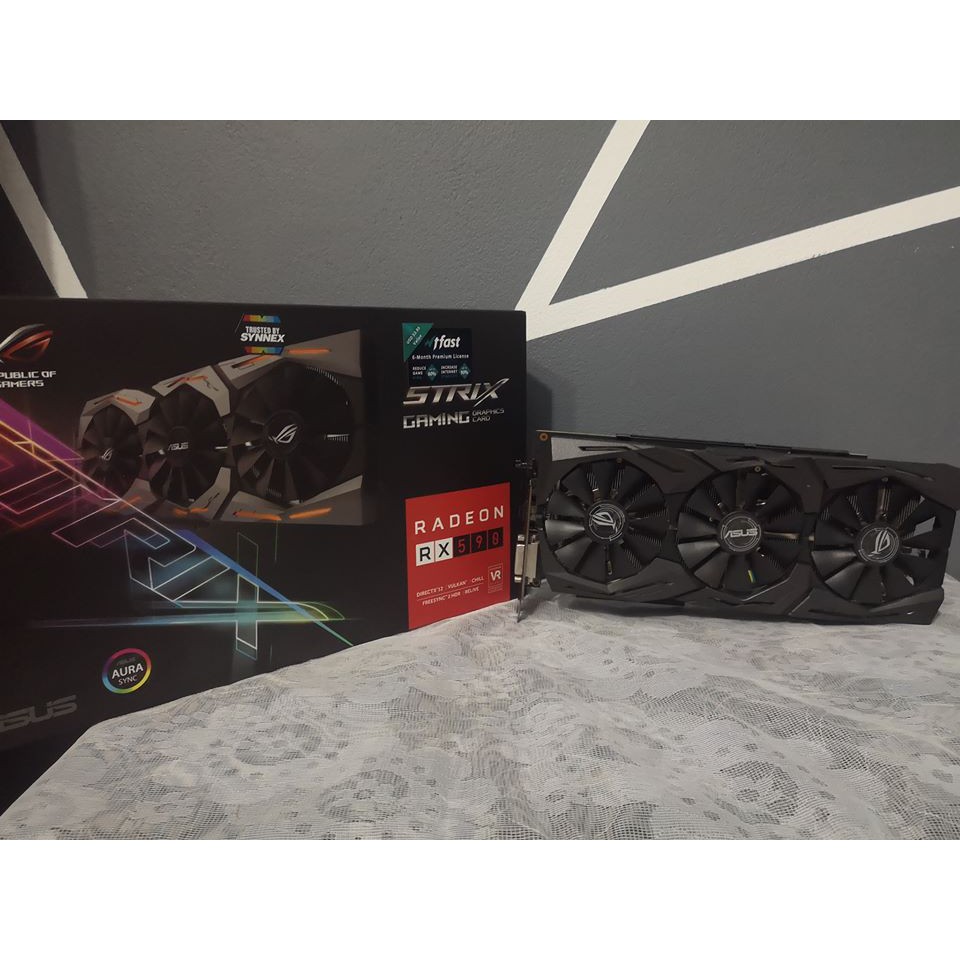 VGA (การ์ดแสดงผล) ASUS ROG STRIX RX590 8GB GAMING มือสอง | Shopee Thailand