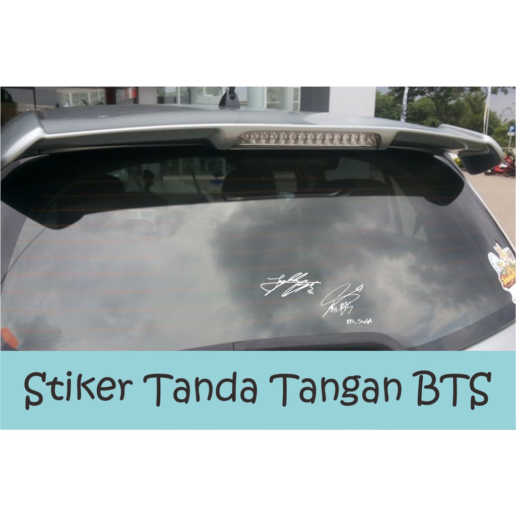 สติ๊กเกอร์ลายเซ็นรถจักรยานยนต์/รถ/แล็ปท็อป BTS ตัดสติ๊กเกอร์ TTD ...