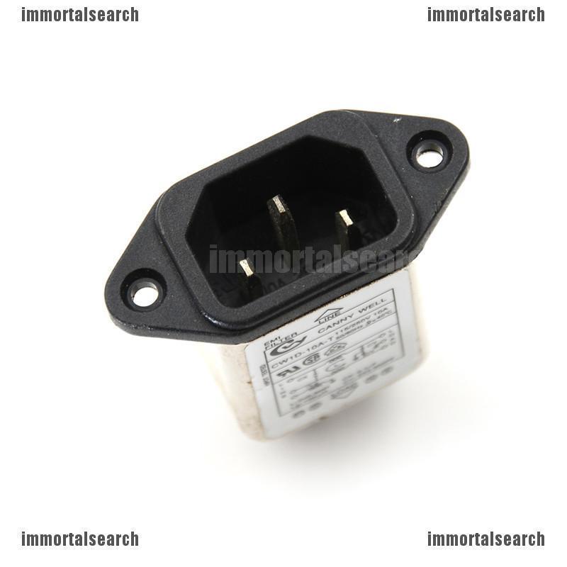 【ICE】 1PCS EMI RFI Filter AC 250V 10A CW1D-10A-T Suppressor Power Line ...