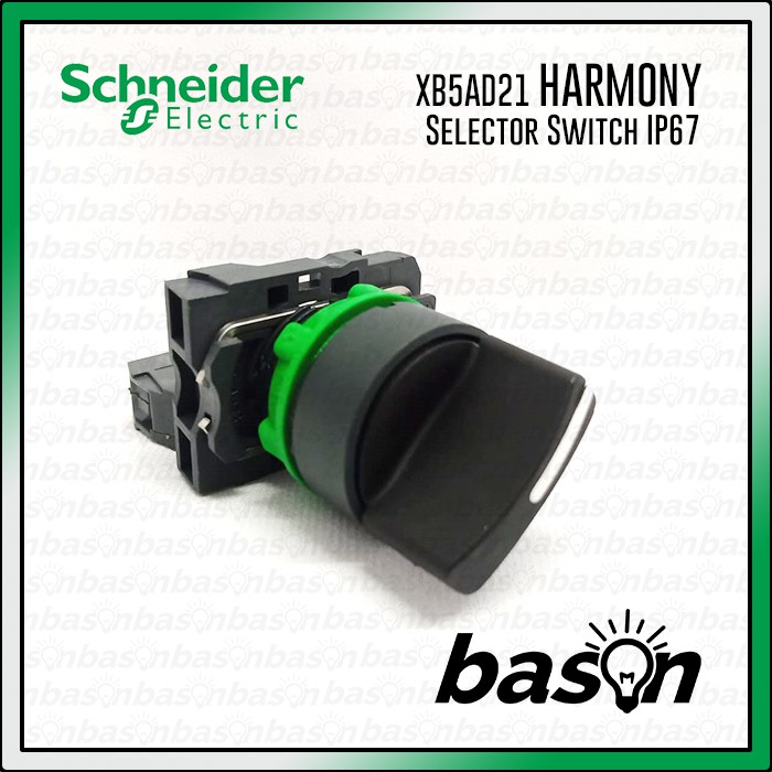 Schneider Harmony XB5 Selector Switch IP67 - ด้ามจับมาตรฐาน 1NO ...