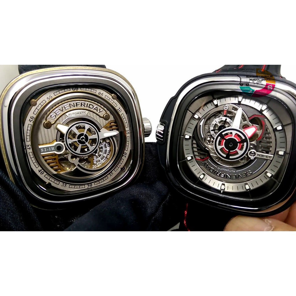 SevenFriday S2 01 มุมมองกลไกนาฬิกาอัตโนมัติมาก 47 มม. S1 01 นาฬิกาสแควร์ | Shopee Thailand