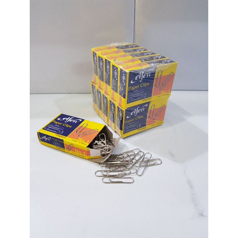ลวดเสียบกระดาษ แบบกลม No.1 ELFEN (10กล่อง) | Shopee Thailand