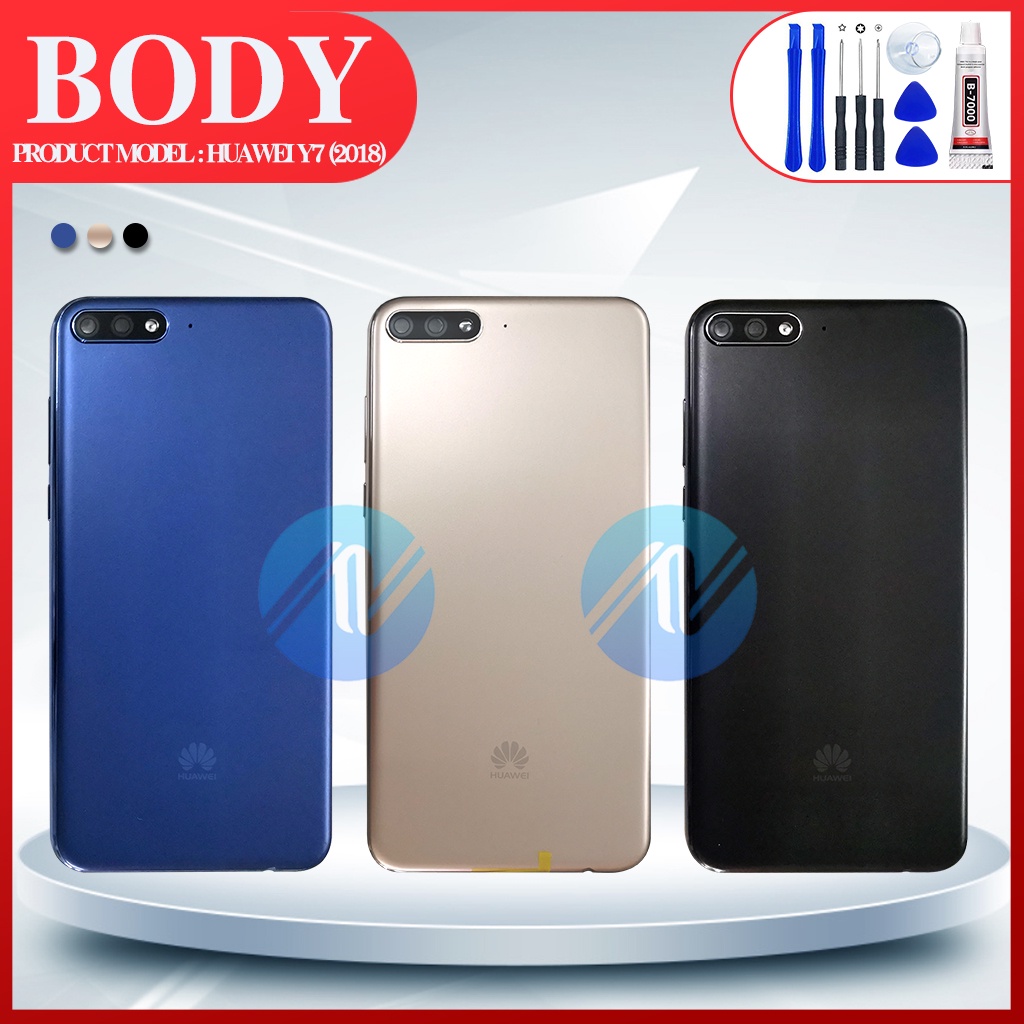 Bodyชุด ฝาหลัง+เคสกลาง Y7 pro(2018)-(LDN-LX2) (แถมไขควงชุด) | Shopee ...