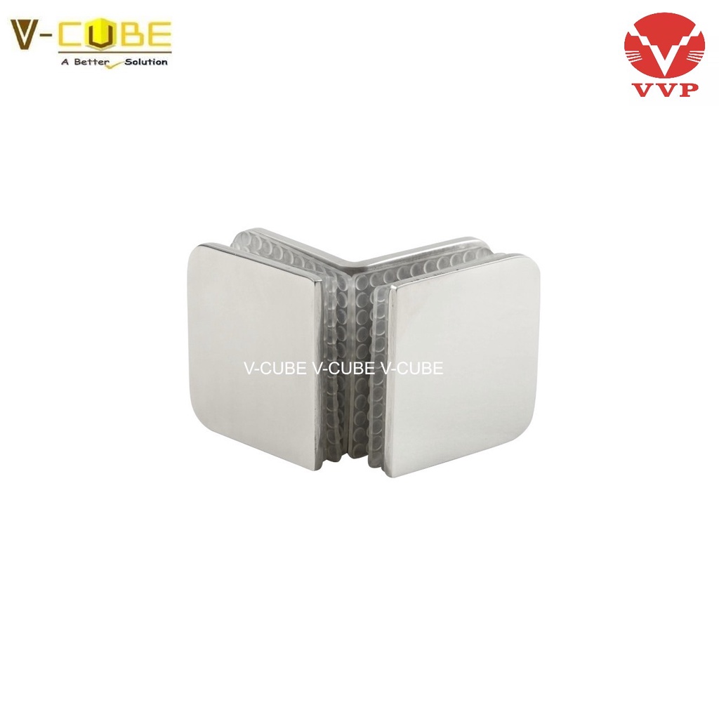 VVP รุ่น GC-503-PS ตัวหนีบกระจกห้องน้ำ วีวีพี (เจาะกระจก) สีสแตนเลสเงา ทำมุม 90องศา | Shopee ...