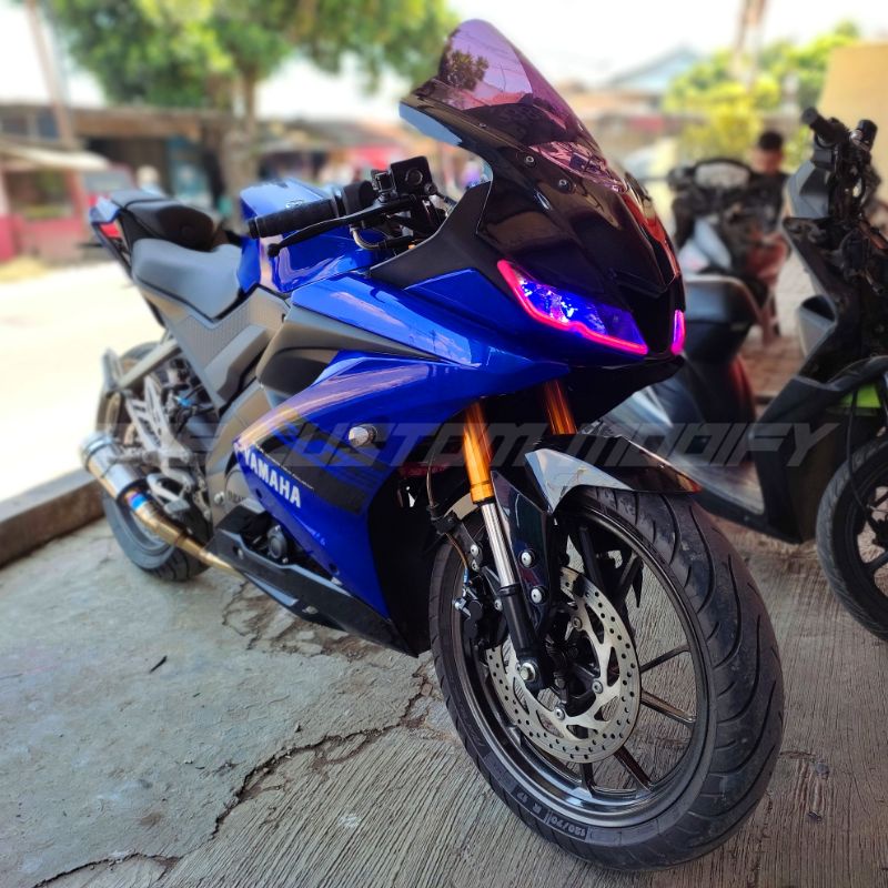 โคมไฟคิ้ว DRL R15 V3 BONUS DEVIL EYES YAMAHA ALL NEW R15 Twilight Lamp ...