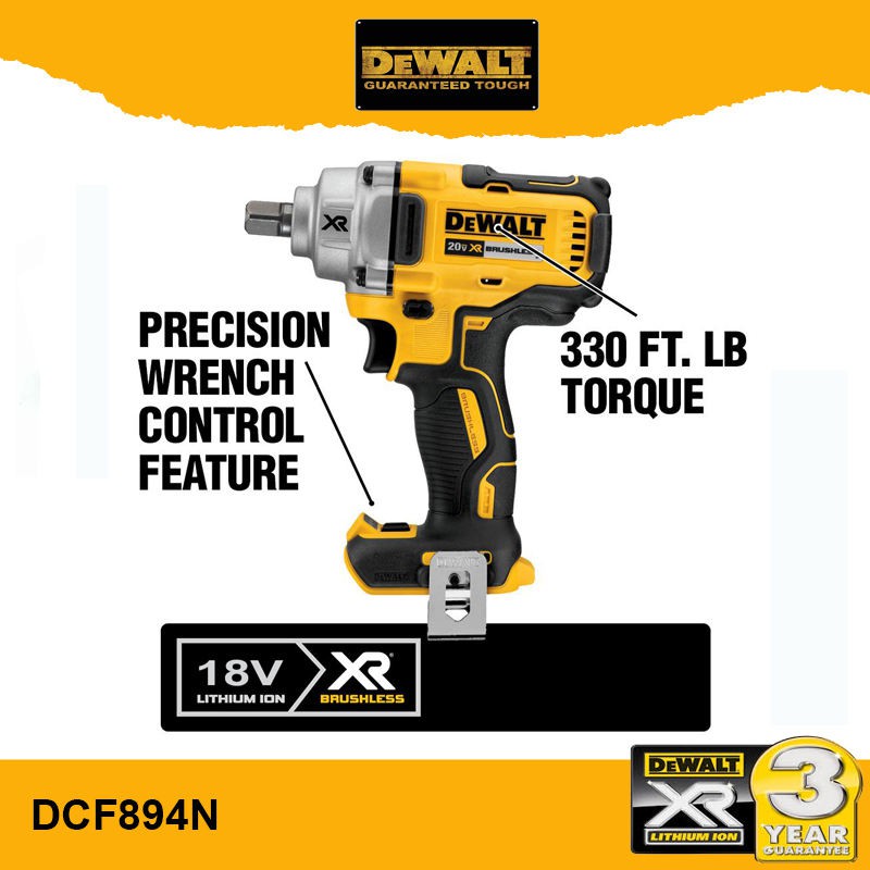 Dewalt บล็อคไร้สาย DCF894 - 18V (เครื่องเปล่าไม่รวมแบต)ขนาด4หุน. แรงบิด ...