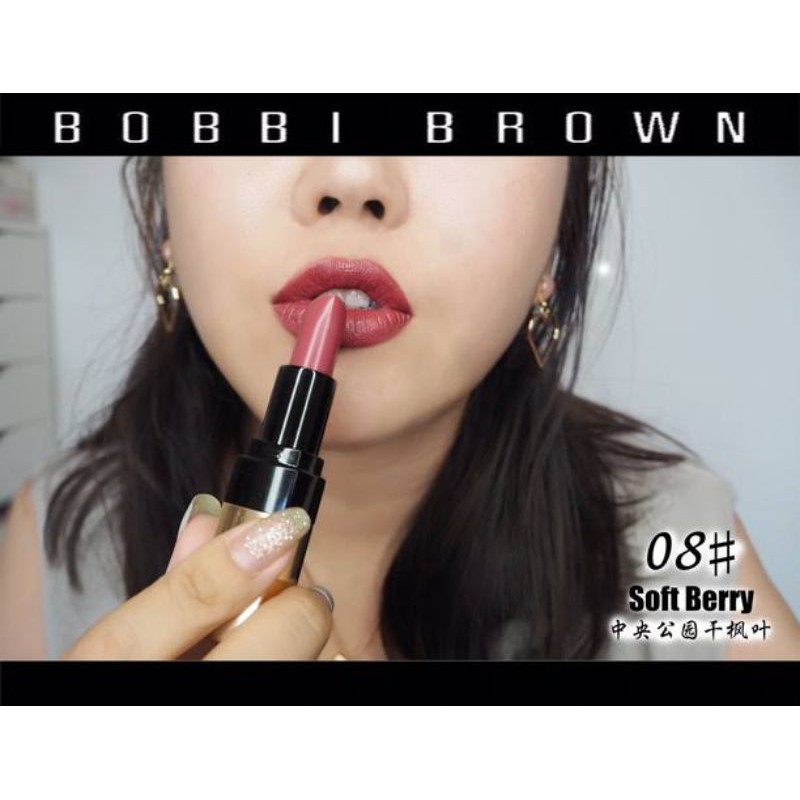 Bobbi Brown Luxe lip colorสี Soft berry ชมพูเจือแดง ขนาดมินิ | Shopee ...