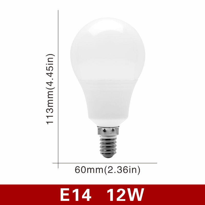 Got Liang หลอดไฟสปอตไลท์ LED E27 E14 20W 18W 15W 12W 9W 6W 3W AC 220V สีขาวอบอุ่น ประหยัดพลังงาน ...