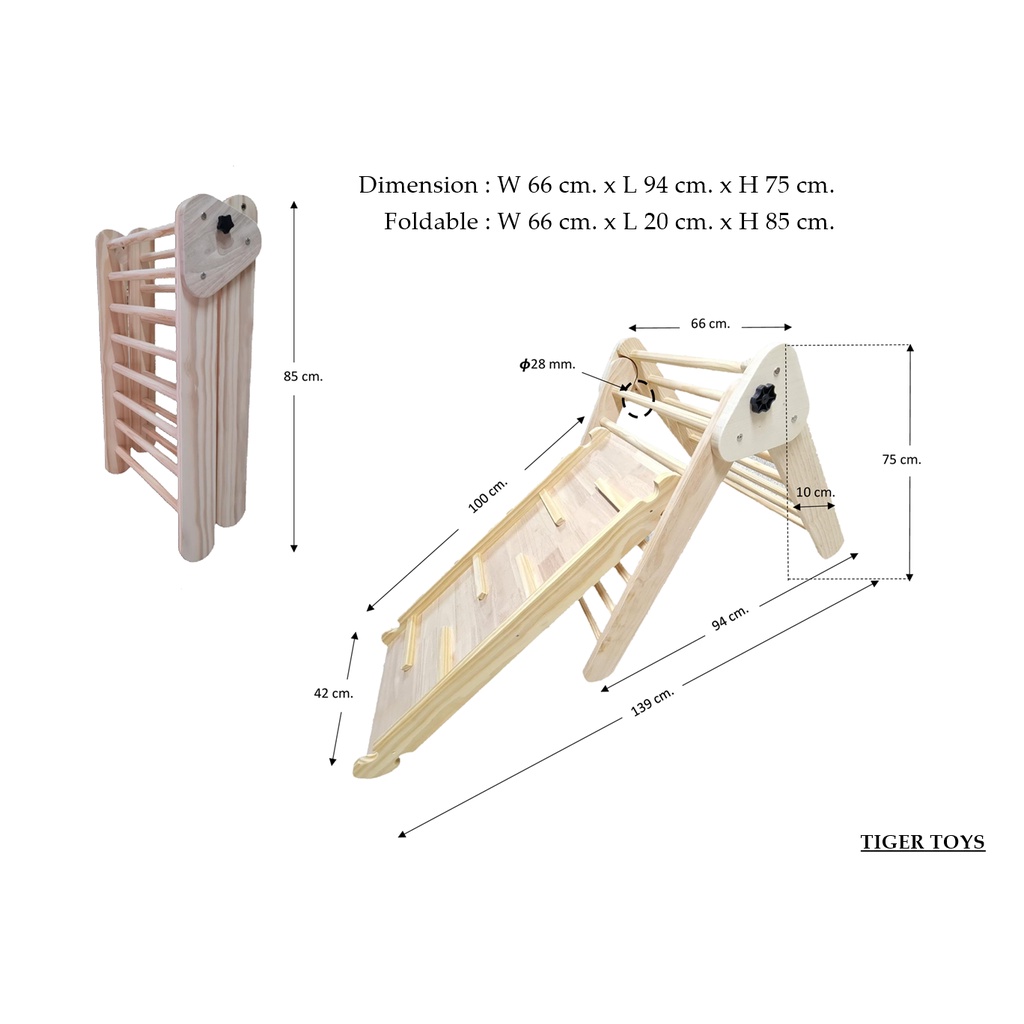 ิืPikler Triangle Climbing Frame Jungle Gym ชุดปีนป่ายสำหรับเด็ก ปีน ...
