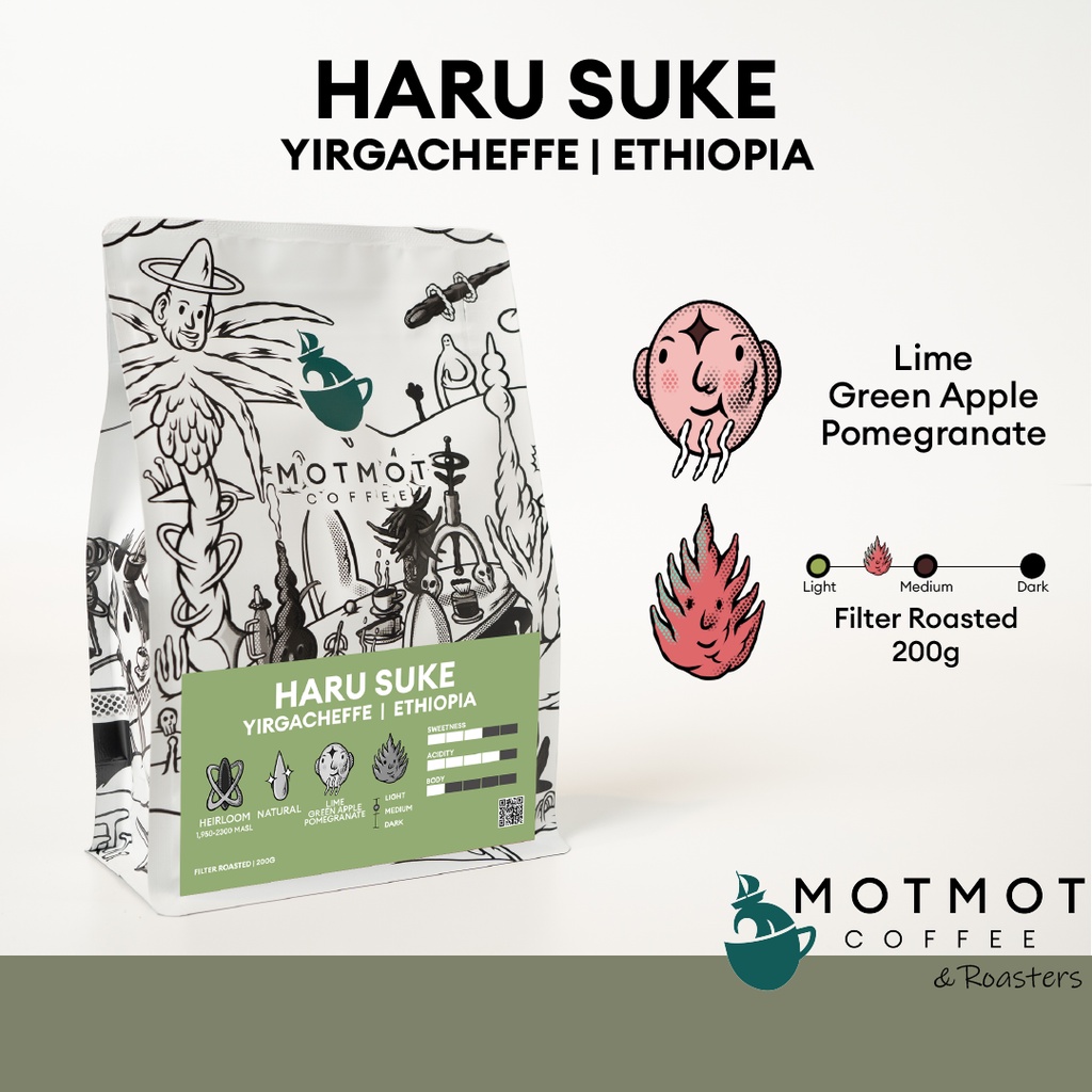 Ethiopia Yirgacheffe Haru Suke G1 (Natural) | Filter Roasted 200g ...