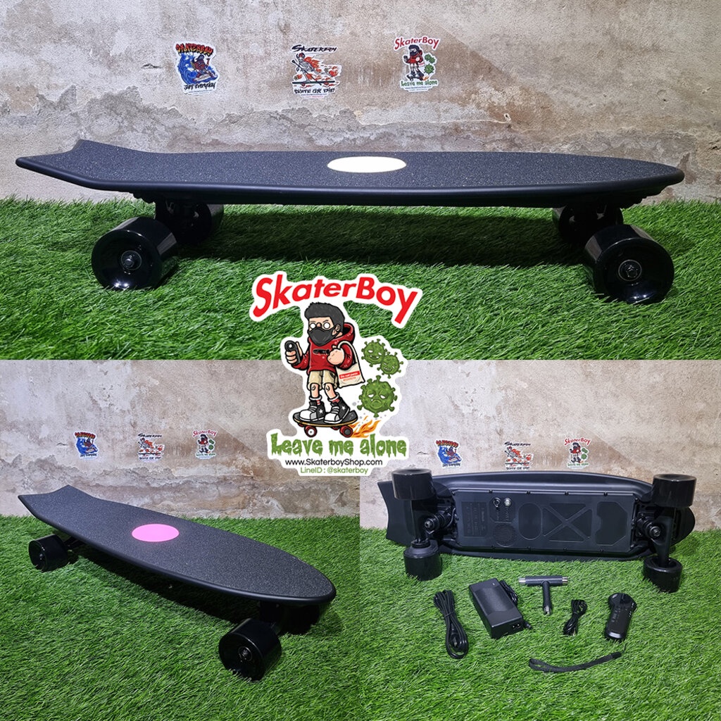 [0401] สเก็ตบอร์ดไฟฟ้า รุ่น Mini V2 บอร์ด27.5นิ้ว ล้อ73mm เร็ว25km/h ระยะ10km street electric ...