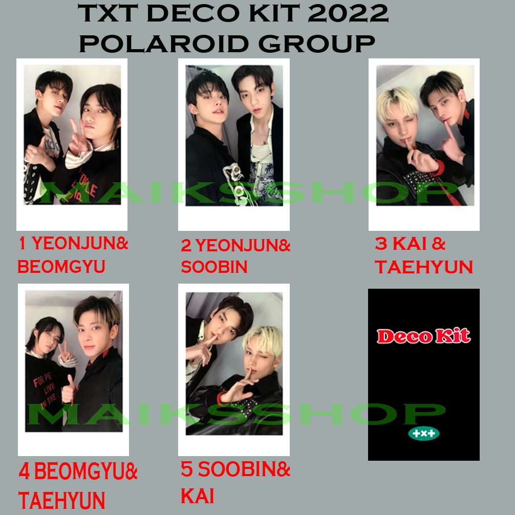 Txt Deco Kit กลุ่มโฟโต้การ์ด แบบไม่เป็นทางการ | Shopee Thailand