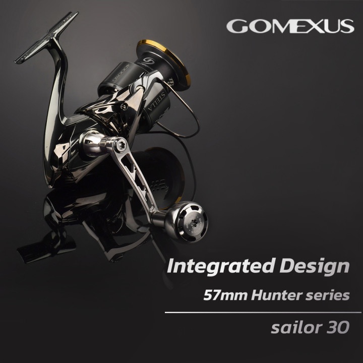Gomexus Hunter มือจับรอกตกปลา 57 มม. สําหรับ Shimano stella Daiwa ...