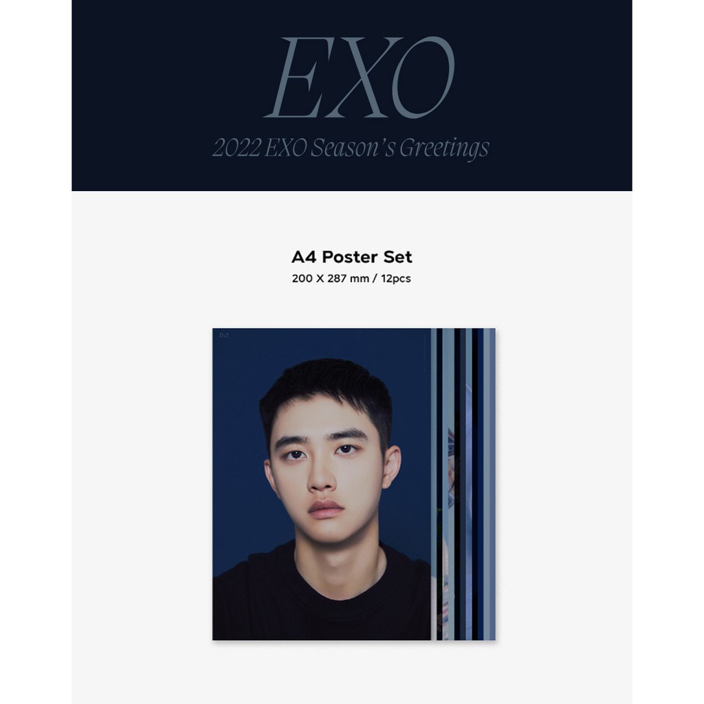 [แท้/พร้อมส่ง] โปสเตอร์ A4 EXO 2022 Season's Greetings A4 Poster ดีโอ ซิ่วหมิน ไค เซฮุน D.O ...