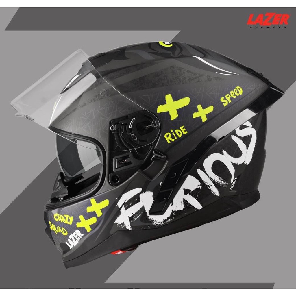 หมวกกันน๊อค Lazer Rafale-S 2019 ONI Black-Dark Grey-Matt (Spoiler ...