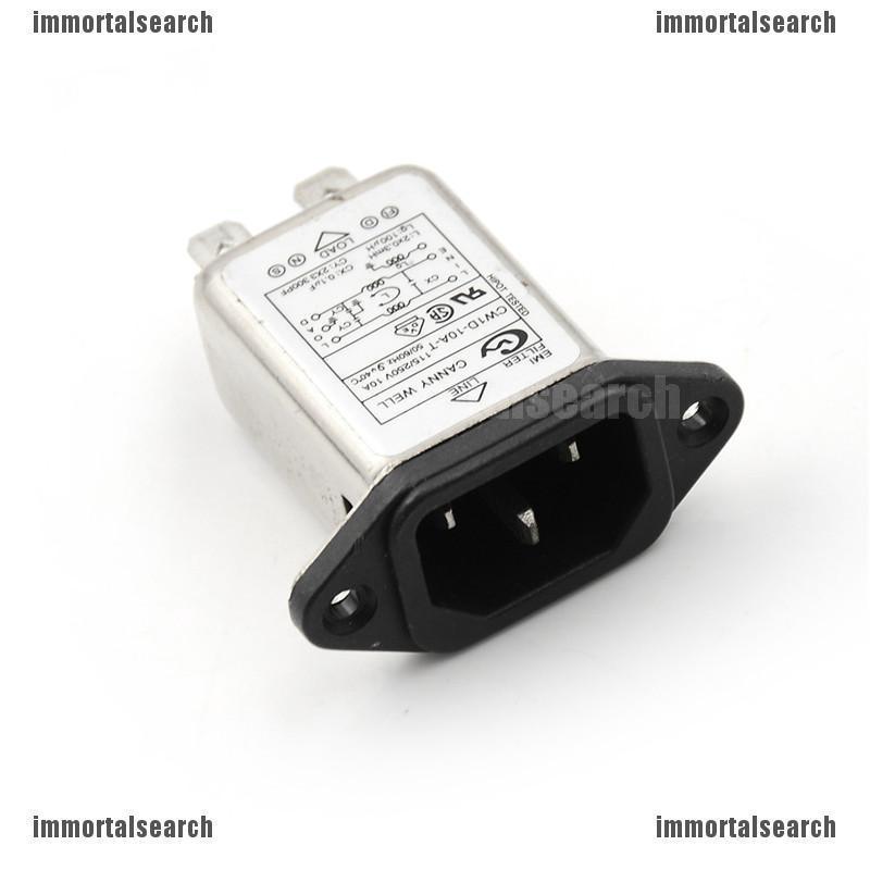 【ICE】 1PCS EMI RFI Filter AC 250V 10A CW1D-10A-T Suppressor Power Line ...