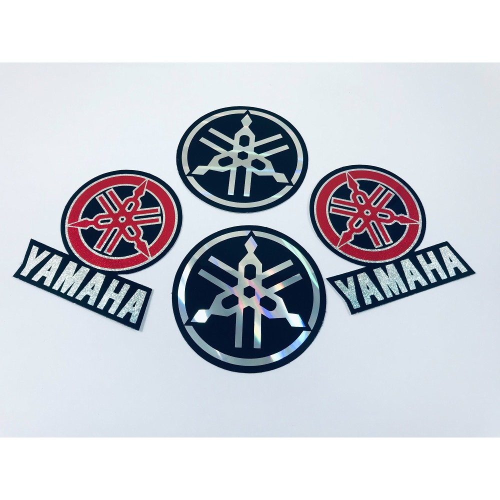 สติ๊กเกอร์ Yamaha Sticker Logo โลโก้ ยามาฮ่า สีแดง สติกเกอร์ ฟอยล์ ...