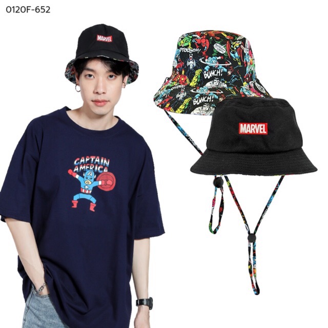 หมวกลิขสิทธิ์แท้จาก Marvel (BUCKET HAT) | Shopee Thailand