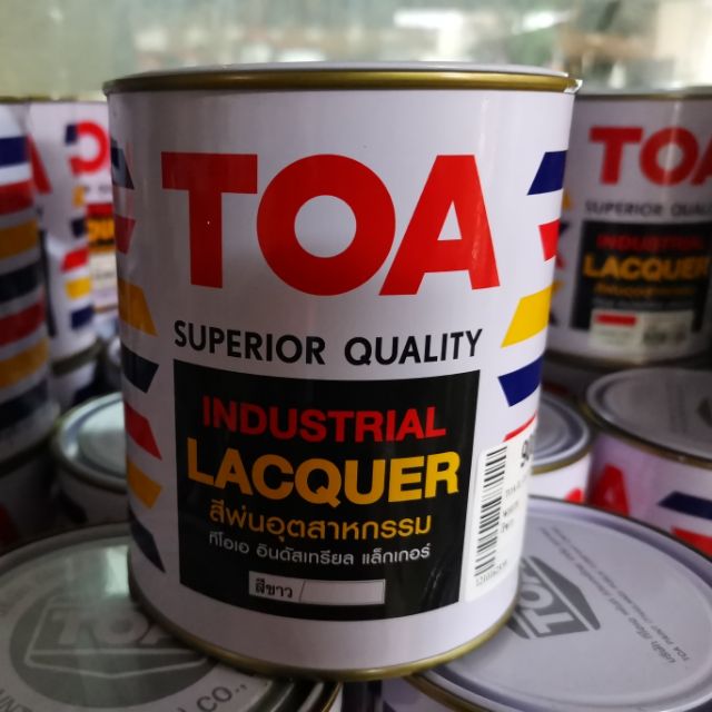 สีพ่นอุตสาหกรรม TOA Industrial LACQUER สีขาว 900 white เงา 1/4GL ...